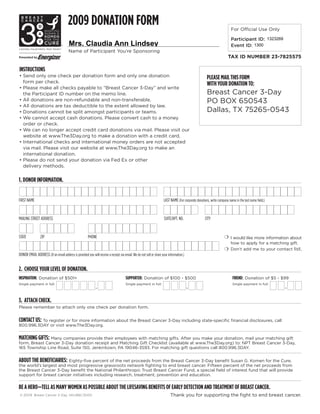 20093 Day Donation Form | PDF | Cancer | Diseases and Conditions