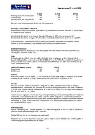 Kvartalsrapport 3 2009 | PDF