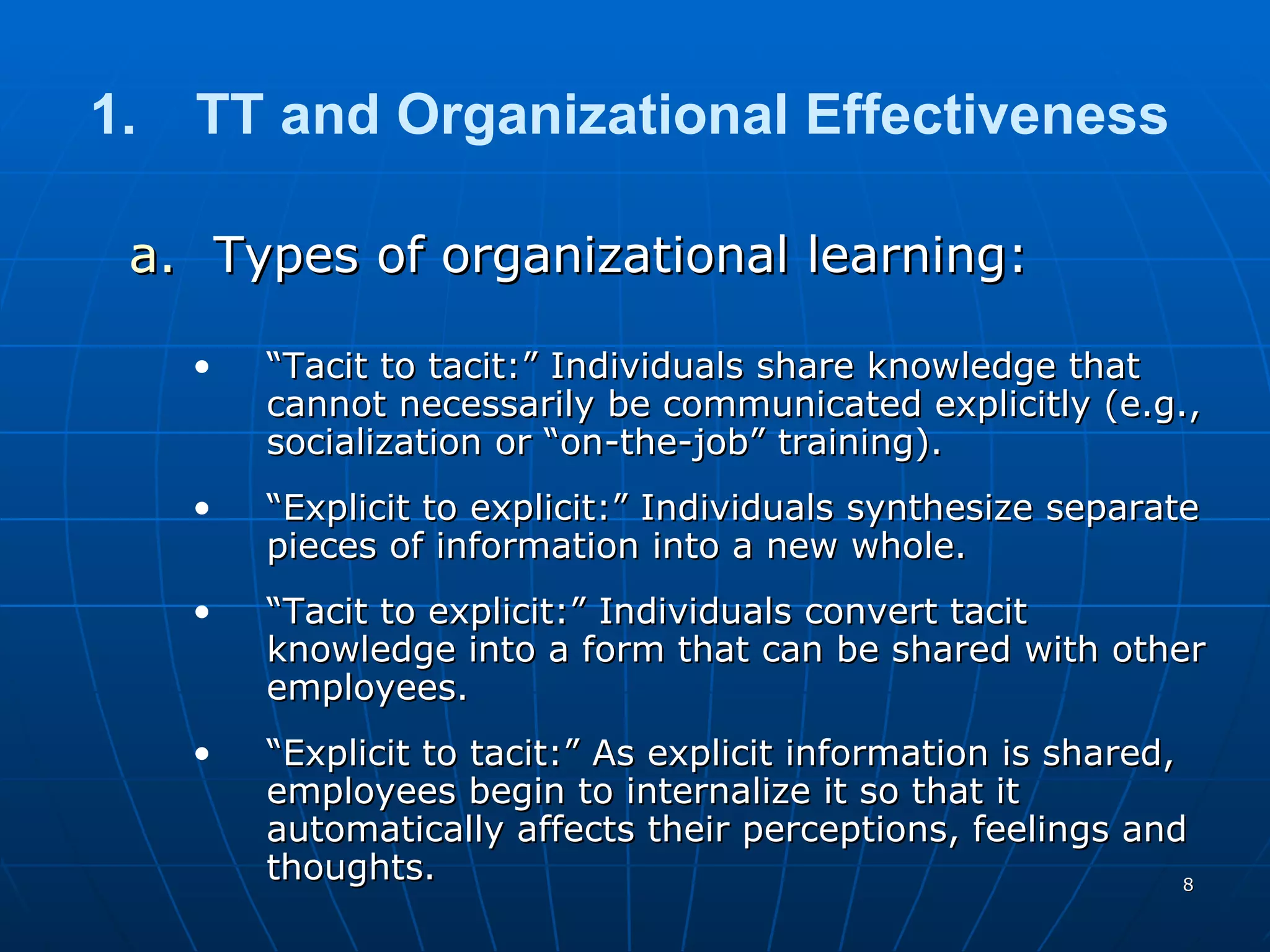 Knowledge Management in the Enterprise | PPT