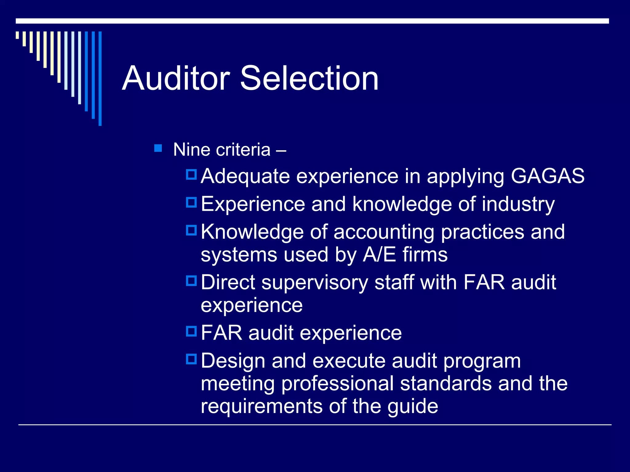 2009 AASHTO Audit Guide | PPT