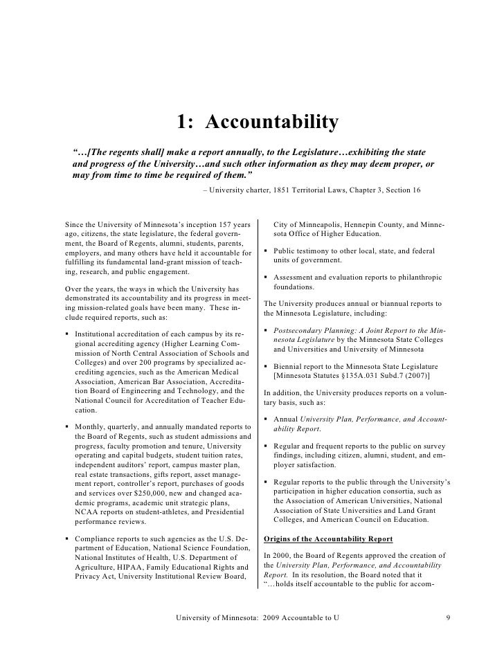 2009 Accountability Report