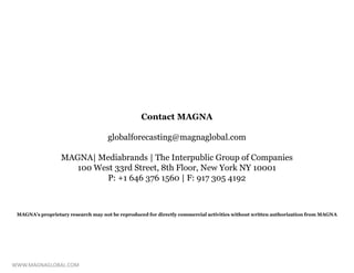 2009 advertising forecast by magnaglobal | PDF