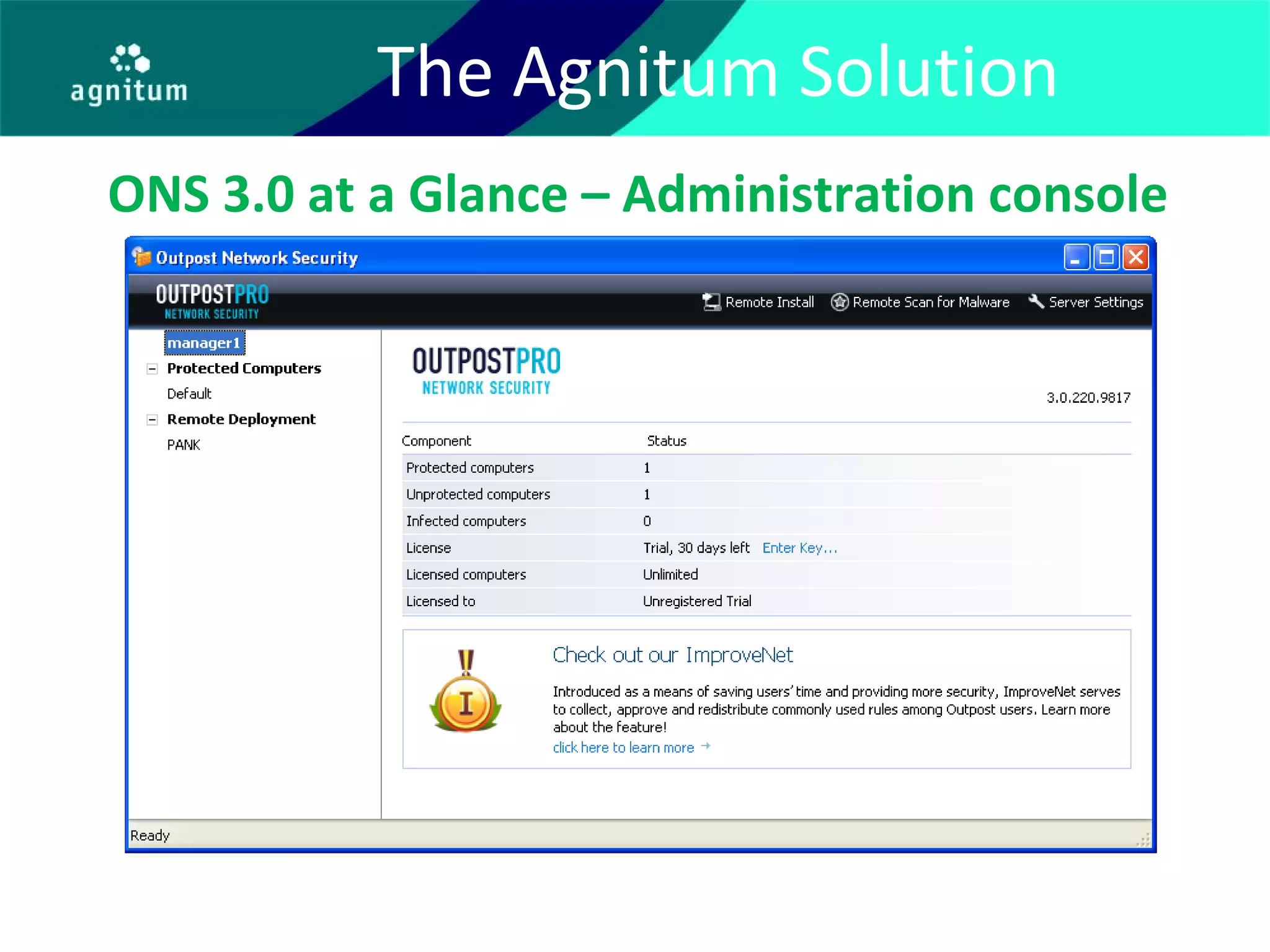 Agnitum Introduces Outpost Network Security 3 0 | PPT