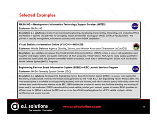 2009 Ai Solutions Capabilities