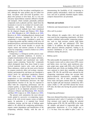 2009 Alburquerque et al al composting and humfication | PDF