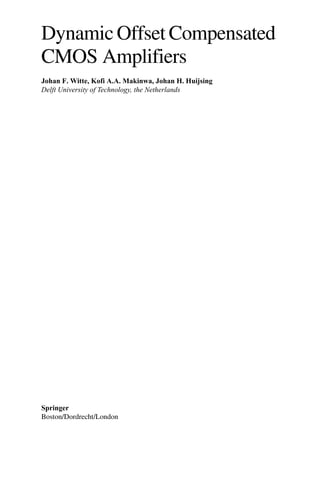 2009 bookmatter dynamic_offsetcompensatedcmos_am | PDF