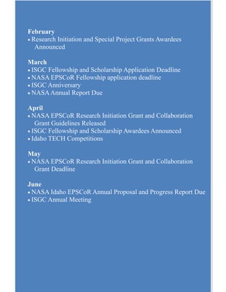2009 Calendar Of Events | DOC