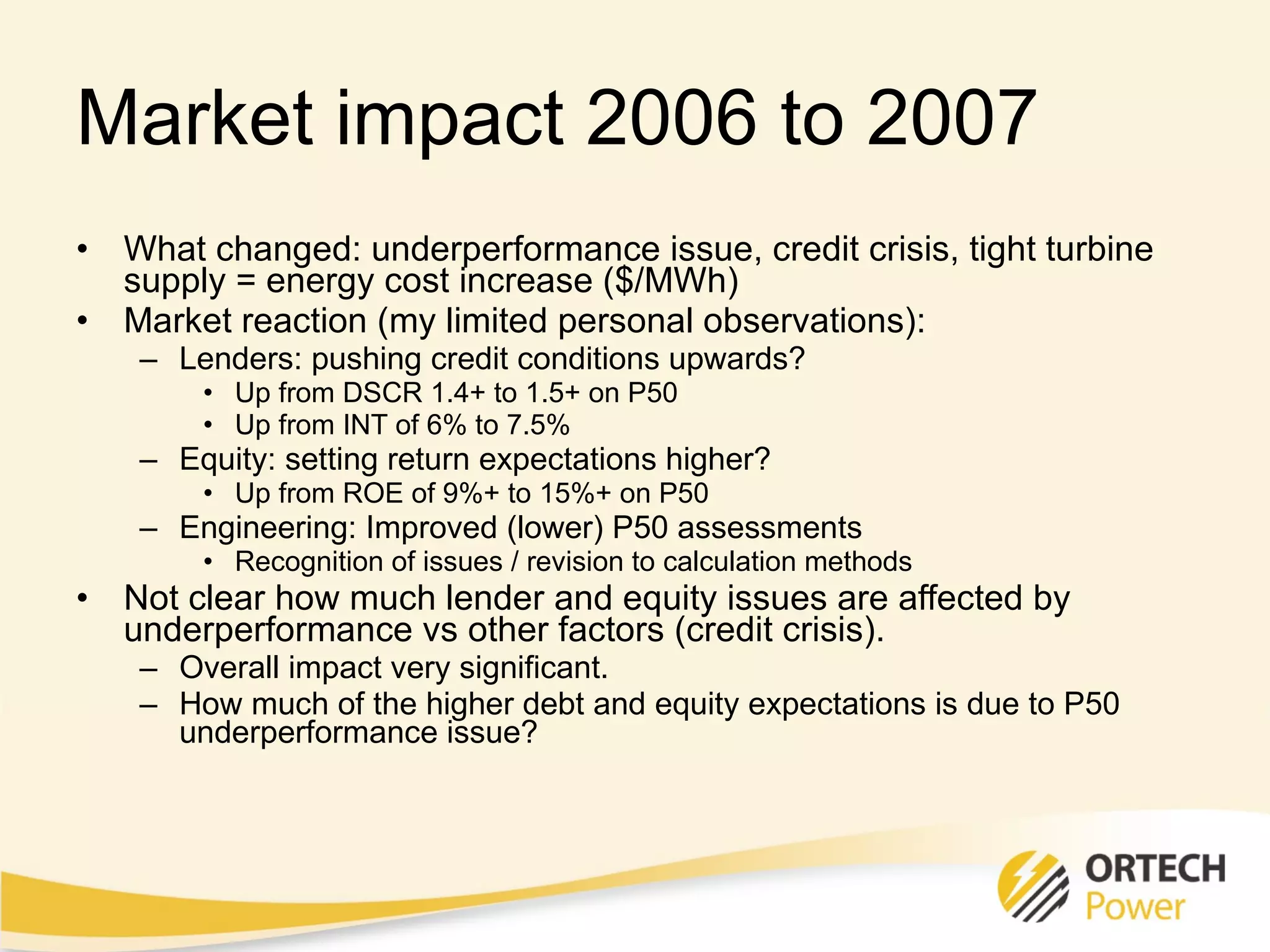 Wind Farms: Underperformance Fears –Avoid Overcompensating | PPT
