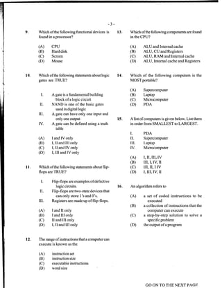 2009 CAPE Computer Science Unit 1 Paper 1 | PDF