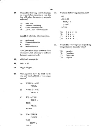 2009 CAPE Computer Science Unit 1 Paper 1 | PDF