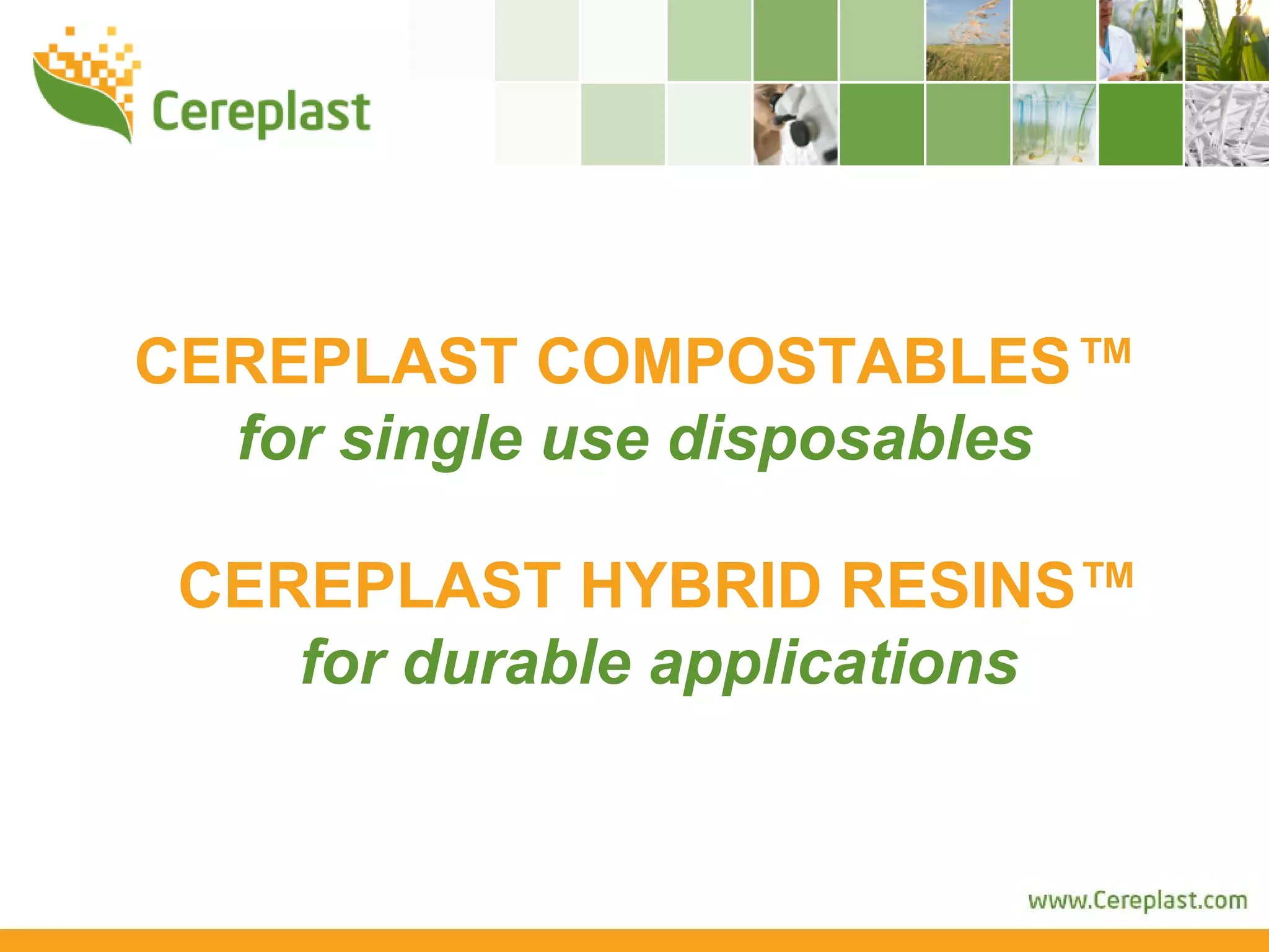 2009 Cereplast Presentation | PDF
