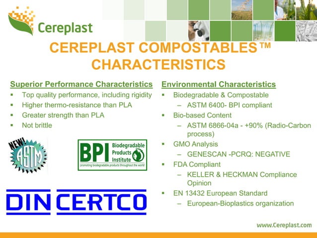 2009 Cereplast Presentation | PPT