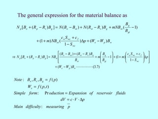 Material balance Equation | PPT