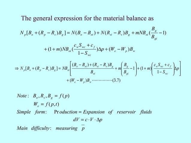 Material balance Equation | PPT | Chemistry | Science
