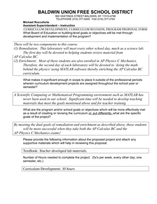 2009 CRL aka CSI New Course Proposal Scientific Computing Lab | PDF