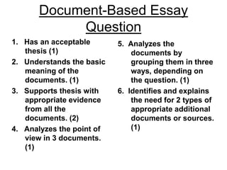 2009 dbq steps | PPTX