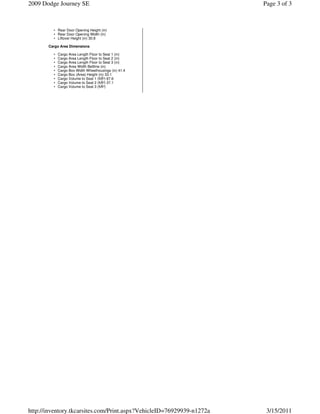 2009 dodge journey se | PDF