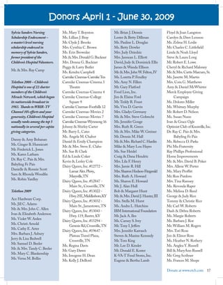 2009 Donor Report - East Tennessee Children's Hospital | PDF
