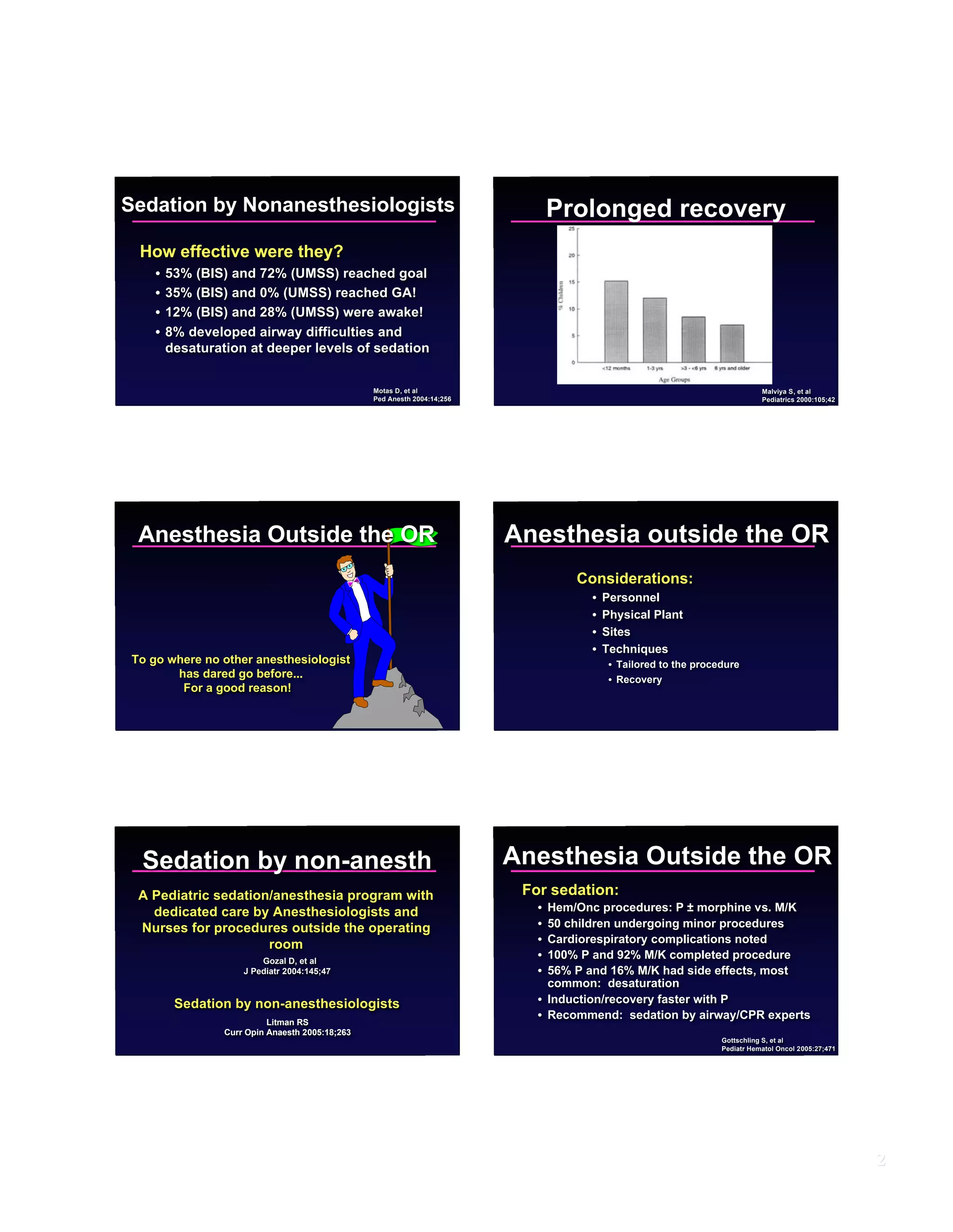 Pediatric Anesthesia outside the OR | PDF