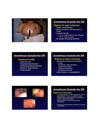 Pediatric Anesthesia outside the OR | PDF