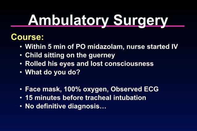 Challenging Cases in Pediatric Anesthesia | PPT | Heart and ...