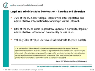 PSI in Europe – The Road(s) Ahead! Action plan 3: Legal, business and ...