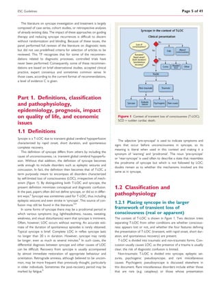 2009 ESC Guideline of Syncope | PDF
