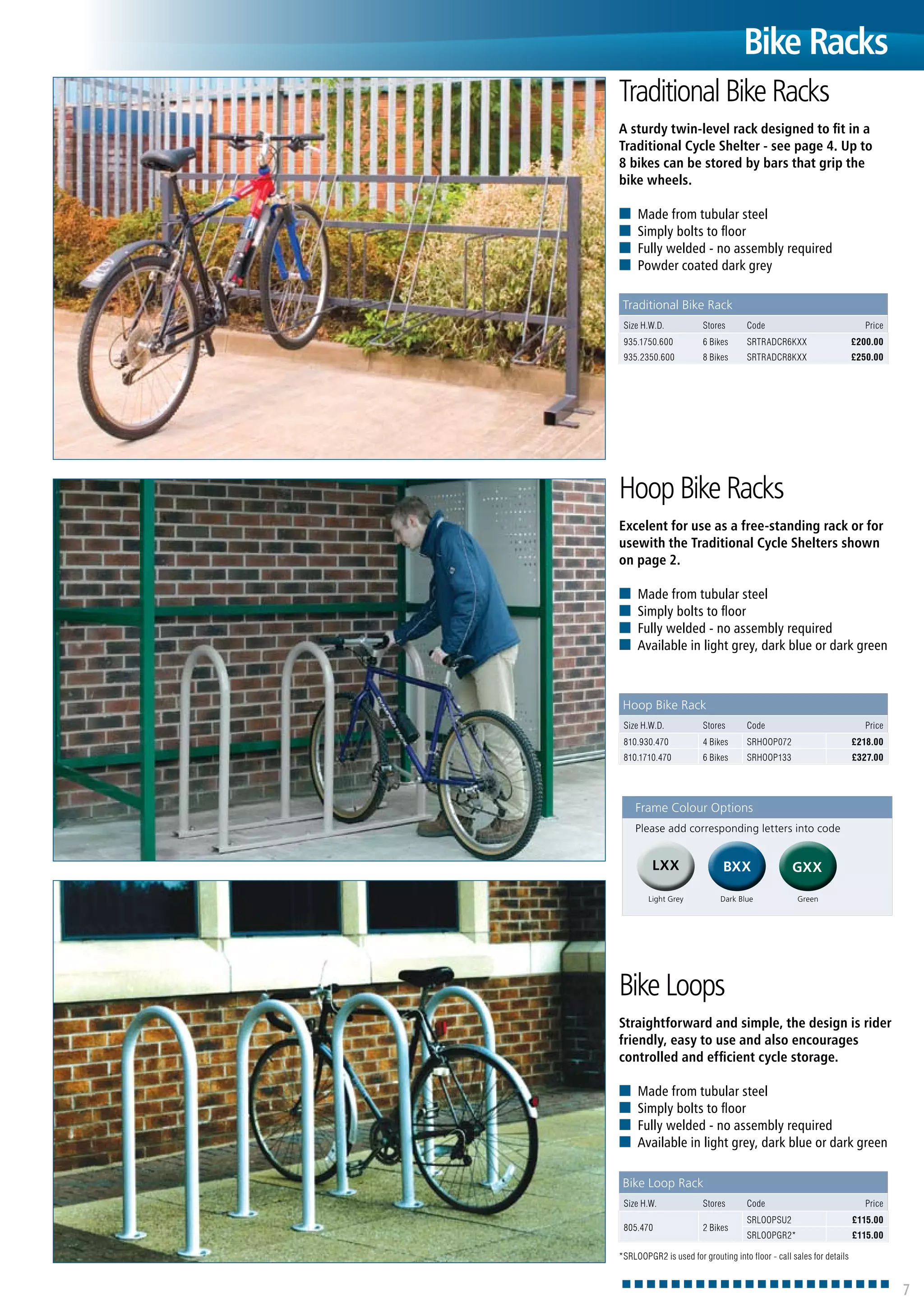 EZR Shelving's Cycle Shelters and Bike Racks | PDF