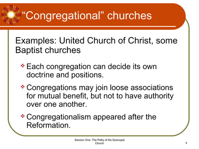 Introduction to the Polity of the Episcopal Church, Part 1 | PPT