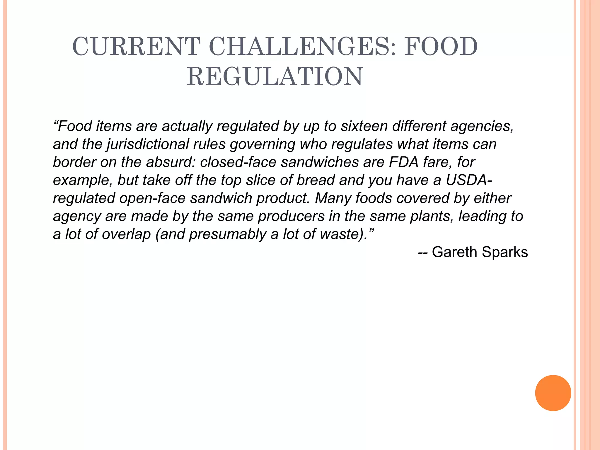 Food Safety Regulation | PPT