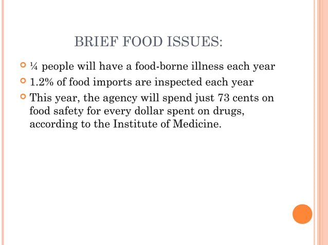 Food Safety Regulation | PPT