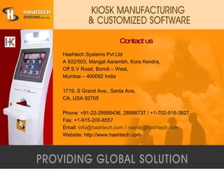 2009 Hashkiosk Presentation | PPT | Internet | Computing