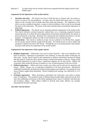 Higher History exam (paper 1) - 2009 (marking instructions) | PDF