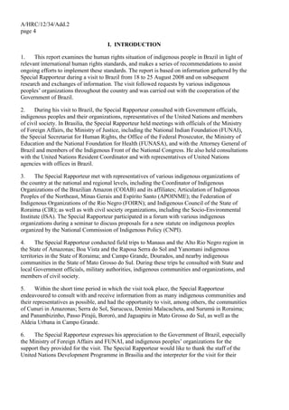 2009 indigenous peoples report brazil | PDF