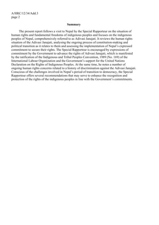 2009 indigenous peoples report nepal | PDF