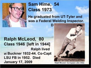 Buckner Exes Deceased 2009 | PPT