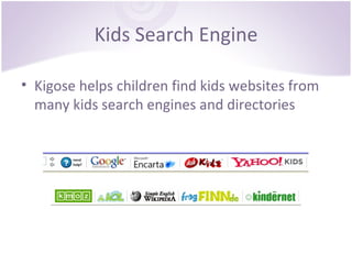 2009 Internet Facts About Kids Websites | PPT | Search | Internet