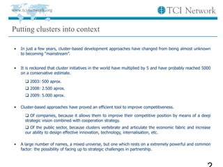 Cluster basics: Clusters and Competitiveness | PDF
