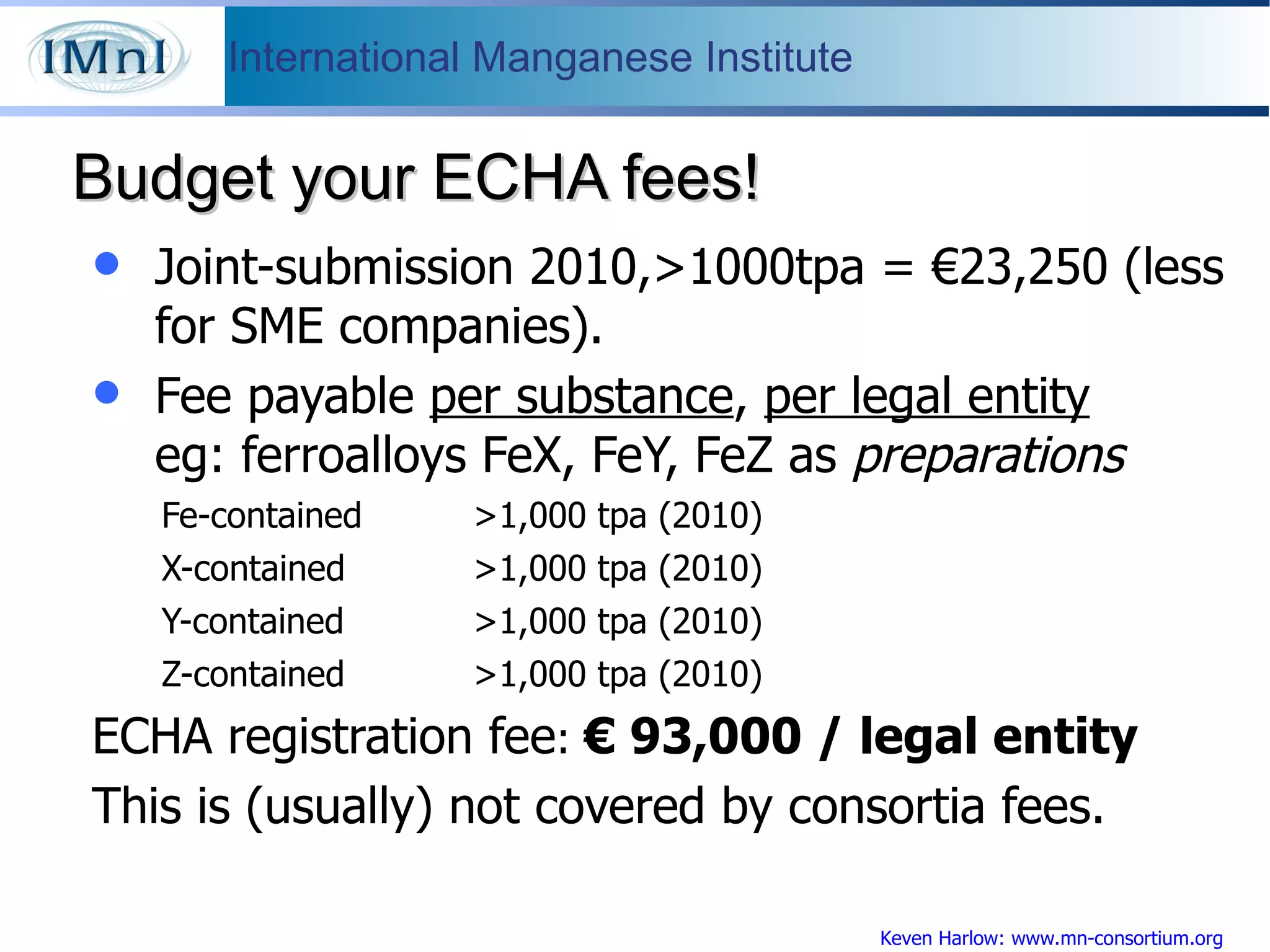 REACH Registration - the next (big) hurdle | PPT
