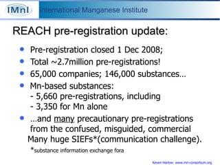 REACH Registration - the next (big) hurdle | PPT