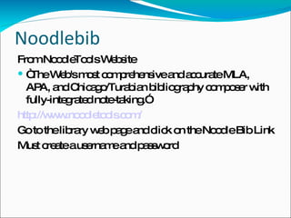 2009 Library Resources | PPT