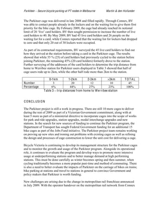 Parkiteer - Secure bicycle parking at PT nodes in Melbourne | PDF