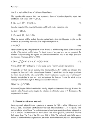 2009 measurement of focal ratio degradation in optical fibers used in astronomy | PDF | Physics ...