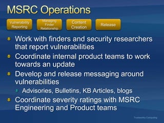 MSRC - Funcionamiento | PPTX