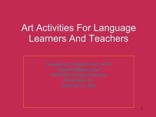 Art Activities for ESL Learners and Teachers | PPT