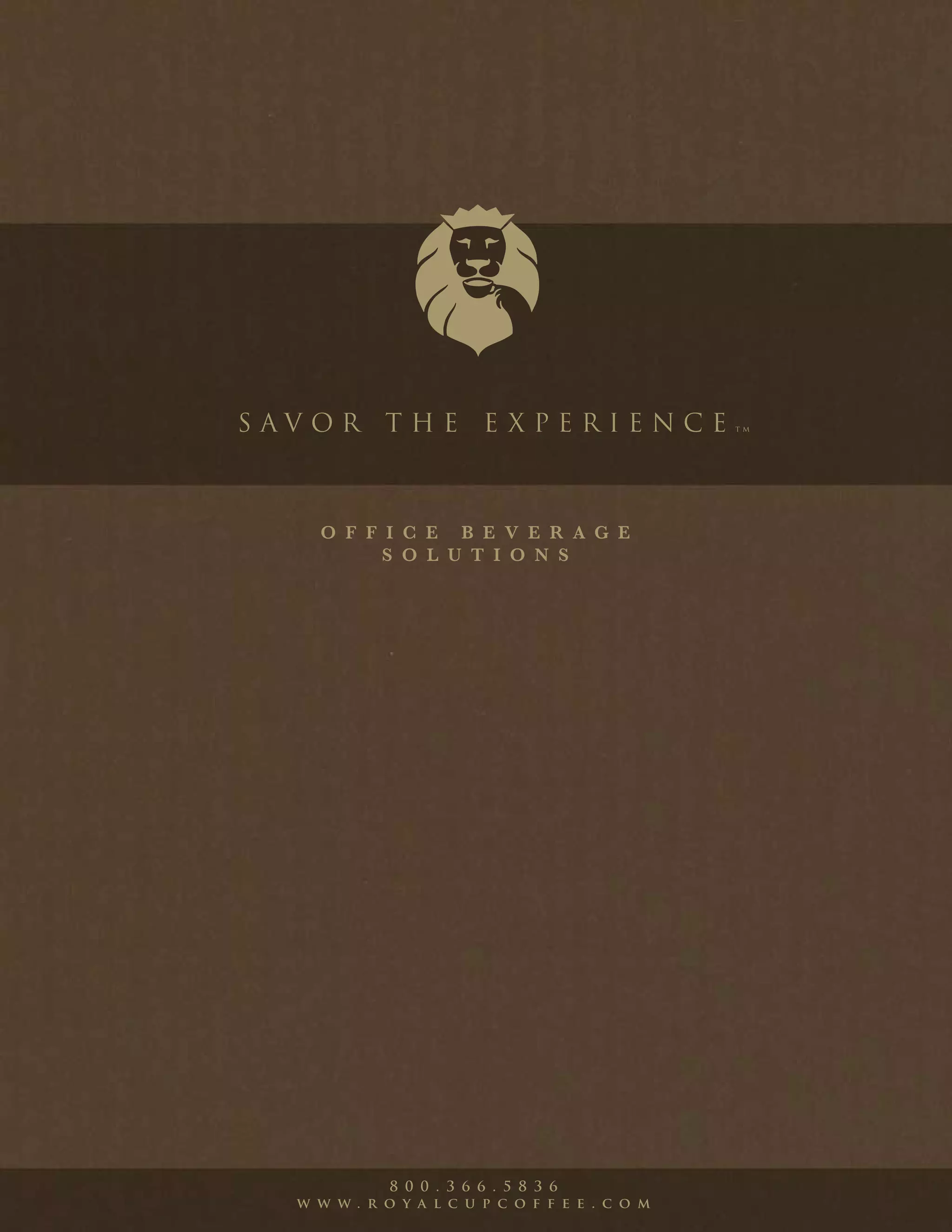 Royal Cup Coffee Office Coffee Catalog | PDF