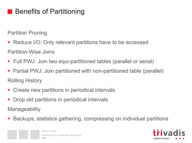 Partitioning your Oracle Data Warehouse - Just a simple task? | PPT