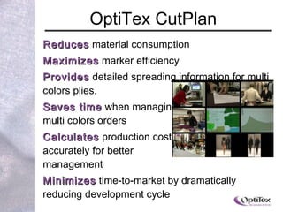 2010 OptiTex Cutplan Presentation | PPT