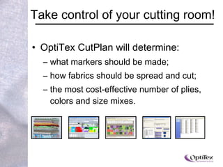 2010 OptiTex Cutplan Presentation | PPT
