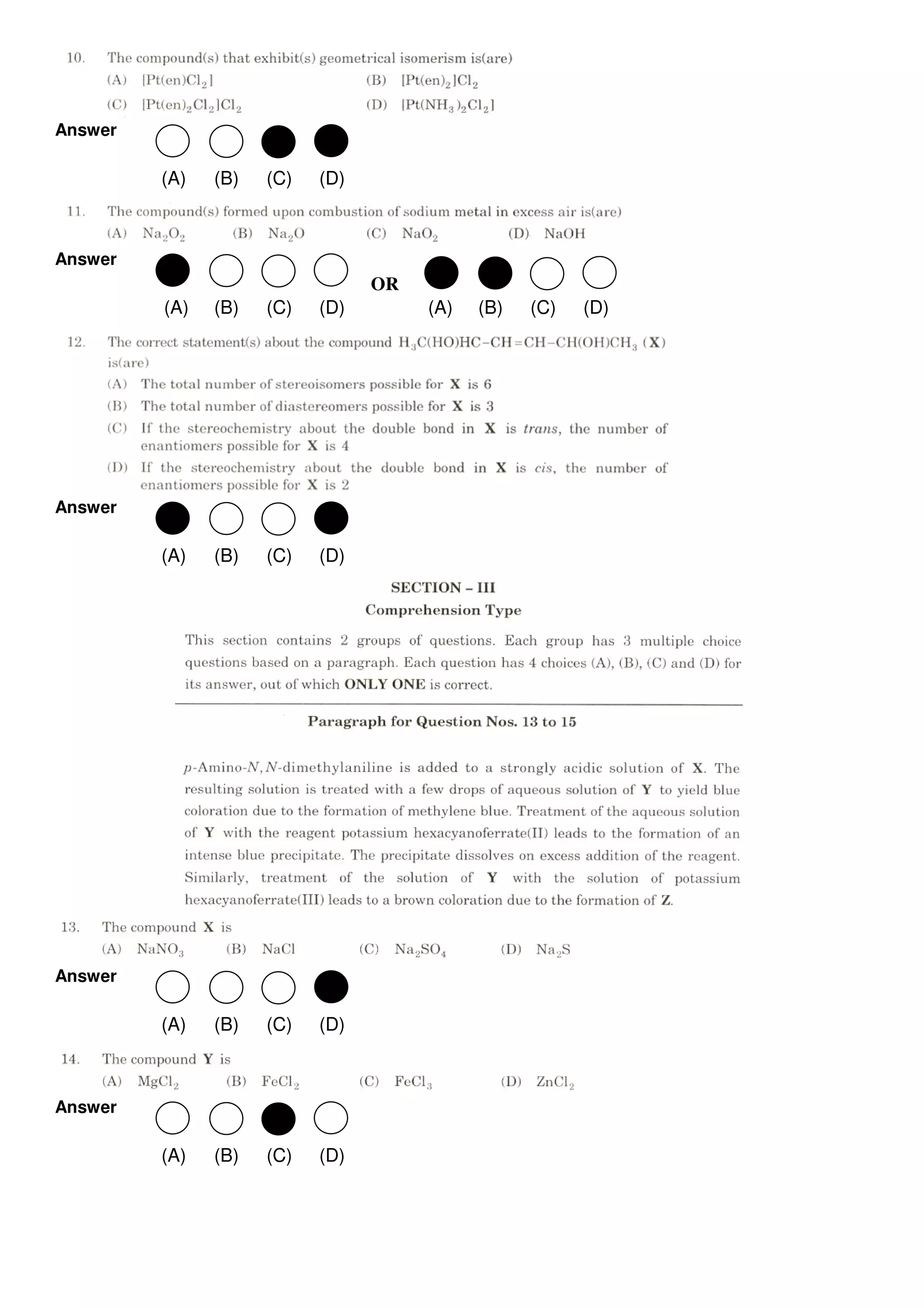IIT-JEE Advanced 2009 Question Paper 1 | PDF